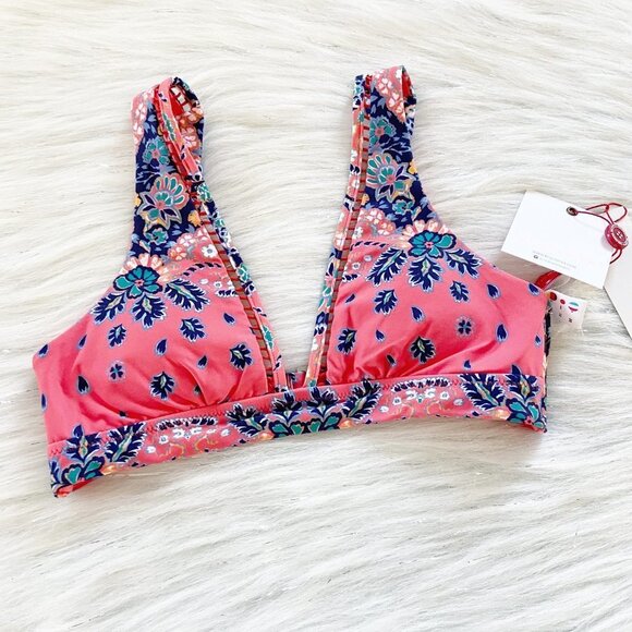 Red Carter | Swim | New Red Carter Positano Plunge Bikini Swimsuit Top ...